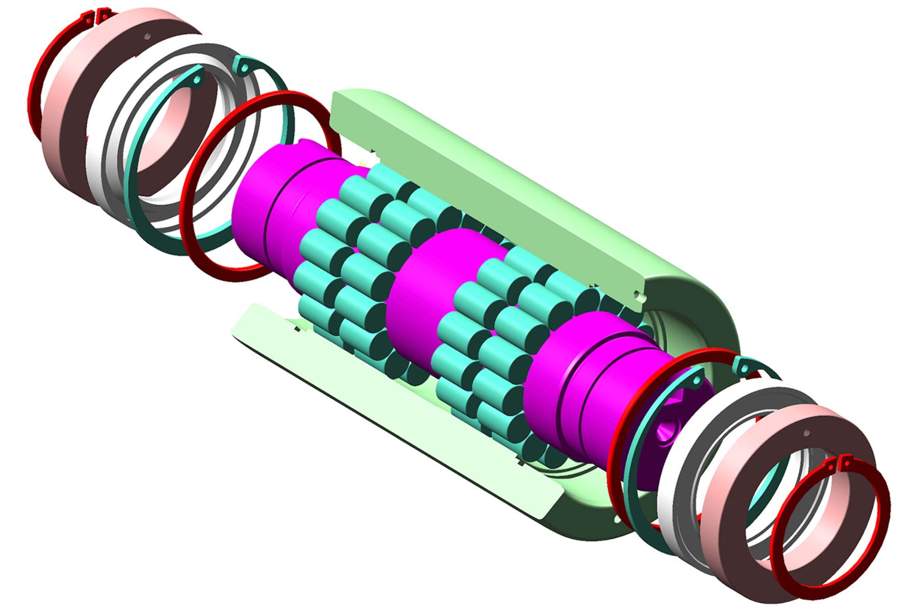 Bearings for tension leveling and straightening machines for sheet ...